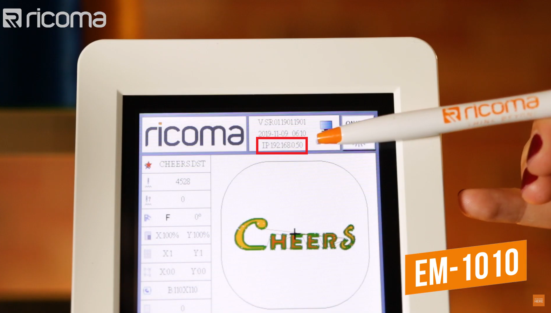 EM-1010: Sending Files From Chroma – Ricoma