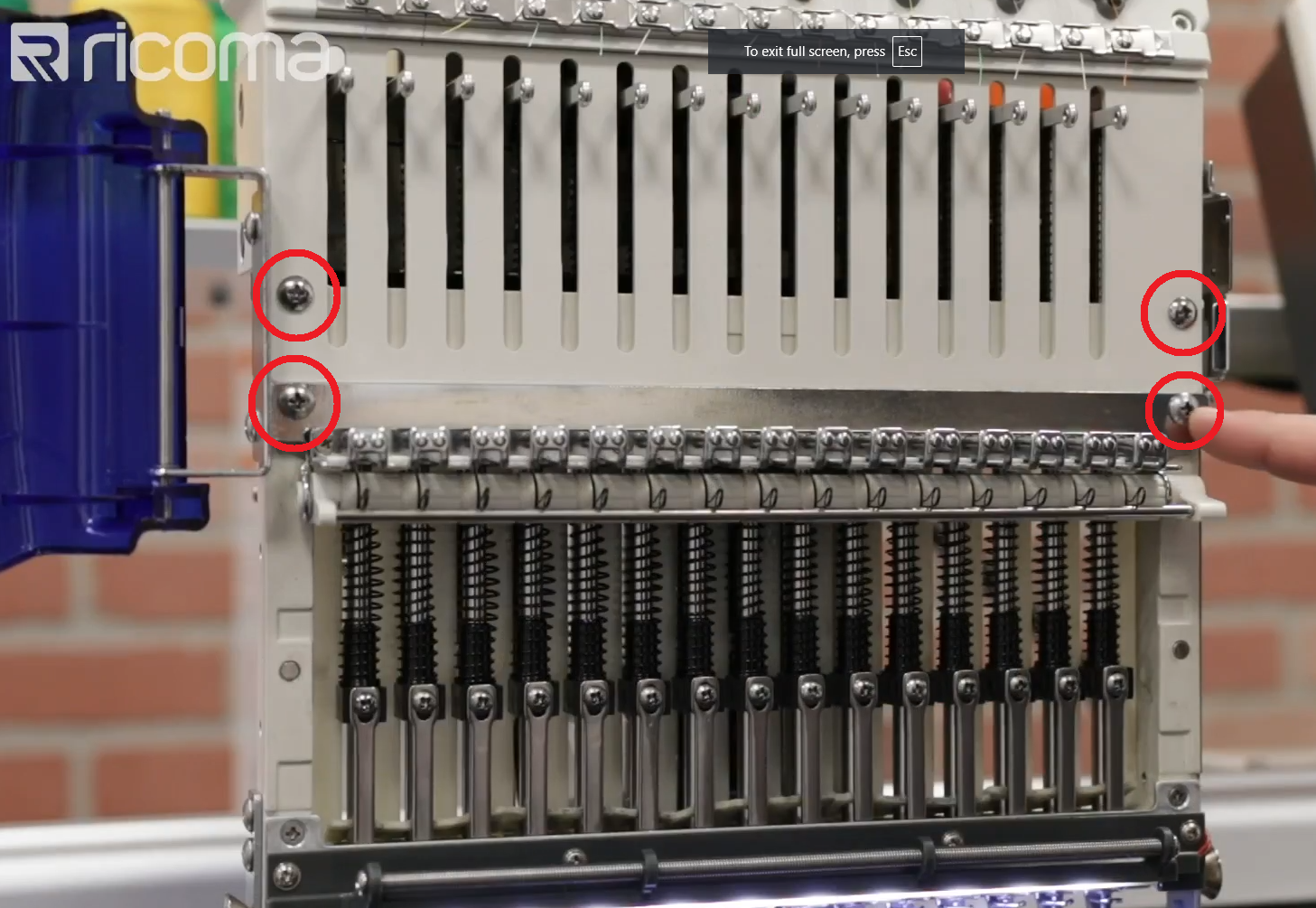 SWIFT: Needle Bar Depth – Ricoma